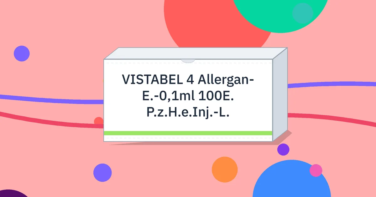 Symbolbild: Packung mit der Aufschrift VISTABEL 4 Allergan-E.-0,1ml 100E. P.z.H.e.Inj.-L. (PZN 19690378) – Verfügbarkeit und Bezug in Apotheken in Frankfurt am Main