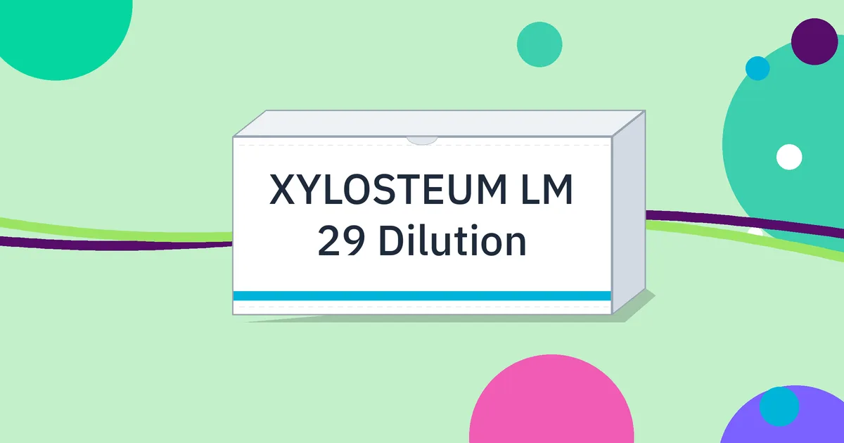 Symbolbild: Packung mit der Aufschrift XYLOSTEUM LM 29 Dilution (PZN 13284588) – Verfügbarkeit und Bezug in Apotheken in Frankfurt am Main