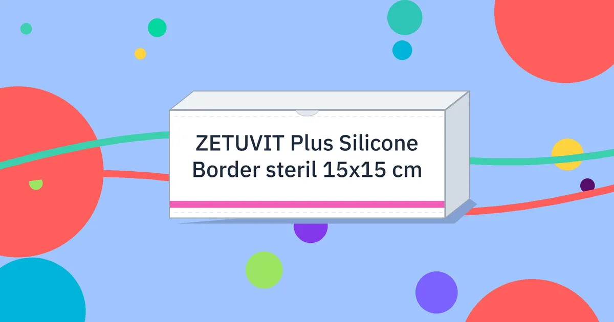 Symbolbild: Packung mit der Aufschrift ZETUVIT Plus Silicone Border steril 15x15 cm (PZN 20587869) – Verfügbarkeit und Bezug in Apotheken in Frankfurt am Main