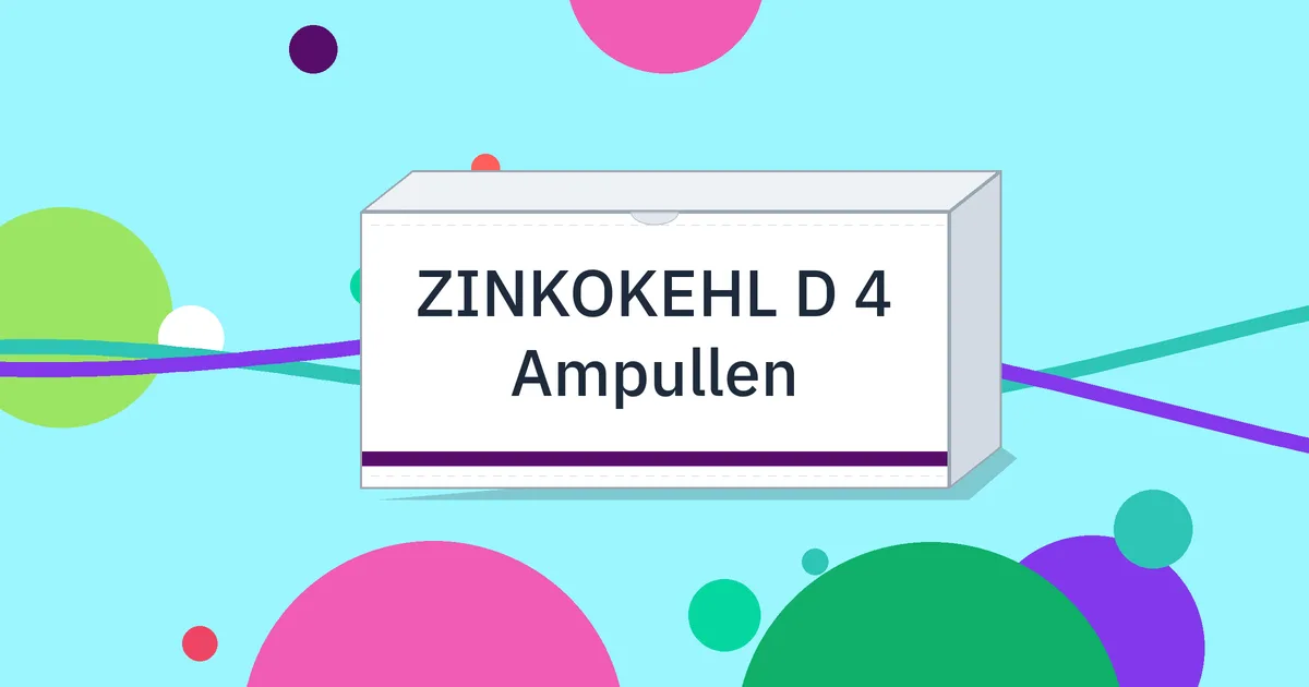 Symbolbild: Packung mit der Aufschrift ZINKOKEHL D 4 Ampullen (PZN 03890980) – Verfügbarkeit und Bezug in Apotheken in Frankfurt am Main