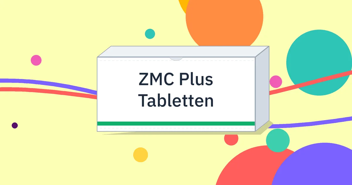 Symbolbild: Packung mit der Aufschrift ZMC Plus Tabletten (PZN 15660624) – Verfügbarkeit und Bezug in Apotheken in Frankfurt am Main