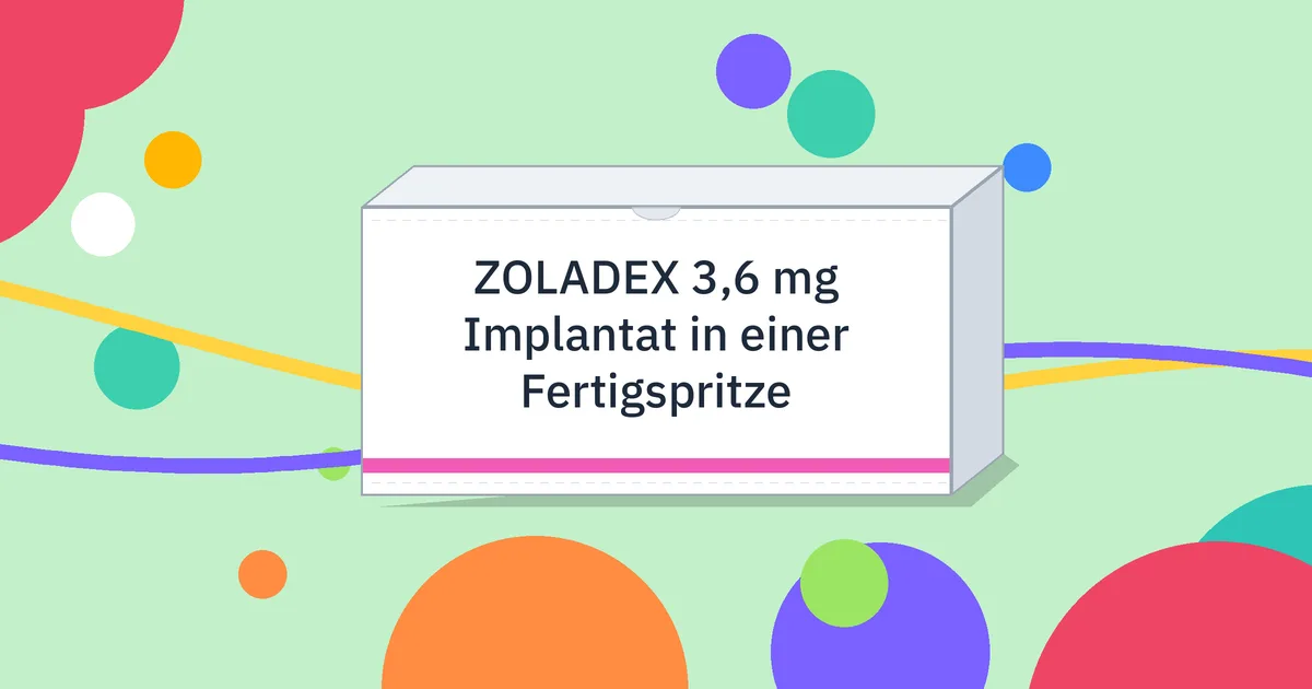 Symbolbild: Packung mit der Aufschrift ZOLADEX 3,6 mg Implantat in einer Fertigspritze (PZN 15579129) – Verfügbarkeit und Bezug in Apotheken in Frankfurt am Main