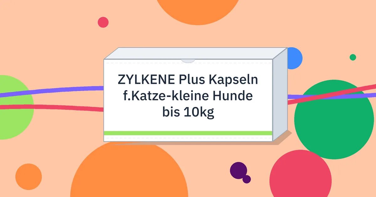 Symbolbild: Packung mit der Aufschrift ZYLKENE Plus Kapseln f.Katze-kleine Hunde bis 10kg (PZN 18909053) – Verfügbarkeit und Bezug in Apotheken in Frankfurt am Main