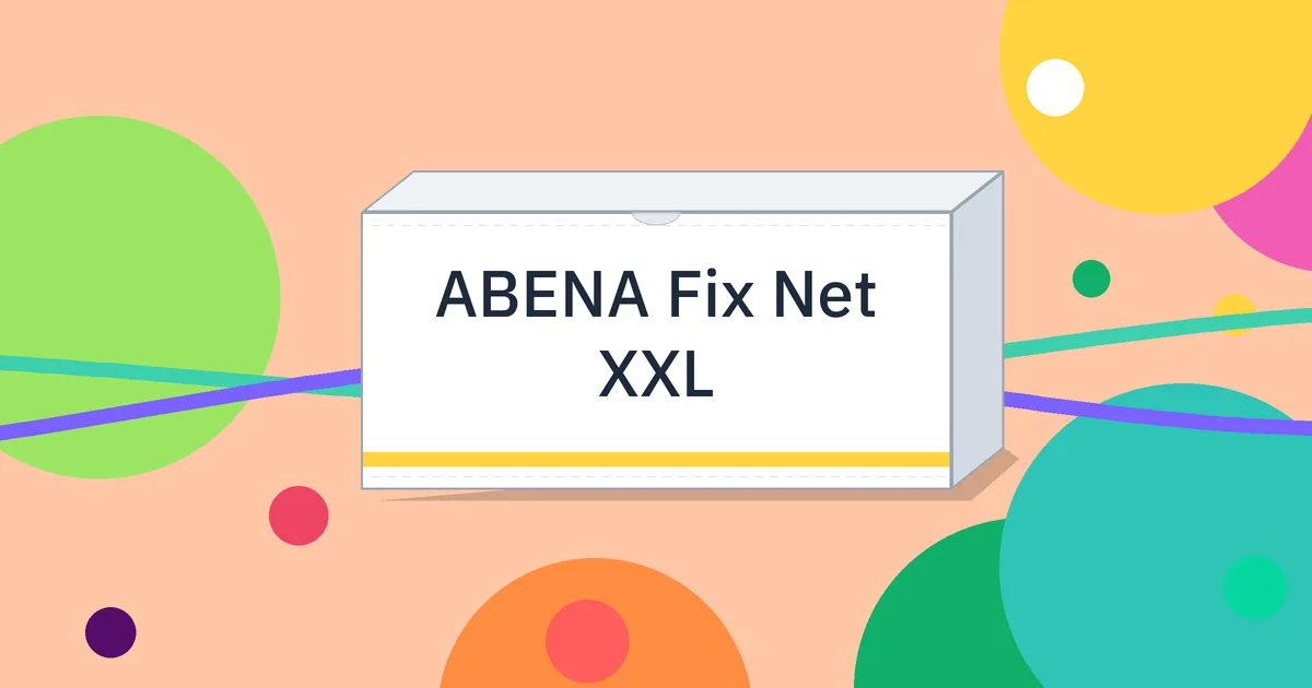 Symbolbild: Packung mit der Aufschrift ABENA Fix Net XXL (PZN 18161577) – Verfügbarkeit und Bezug in Apotheken in Frankfurt am Main