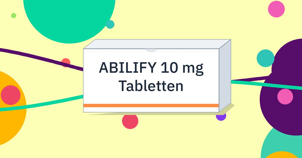 Symbolbild: Packung mit der Aufschrift ABILIFY 10 mg Tabletten (PZN 19284827) – Verfügbarkeit und Bezug in Apotheken in Frankfurt am Main
