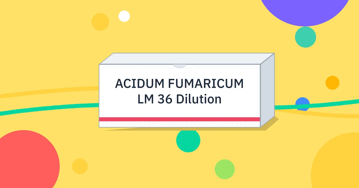 Symbolbild: Packung mit der Aufschrift ACIDUM FUMARICUM LM 36 Dilution (PZN 13274928) – Verfügbarkeit und Bezug in Apotheken in Frankfurt am Main