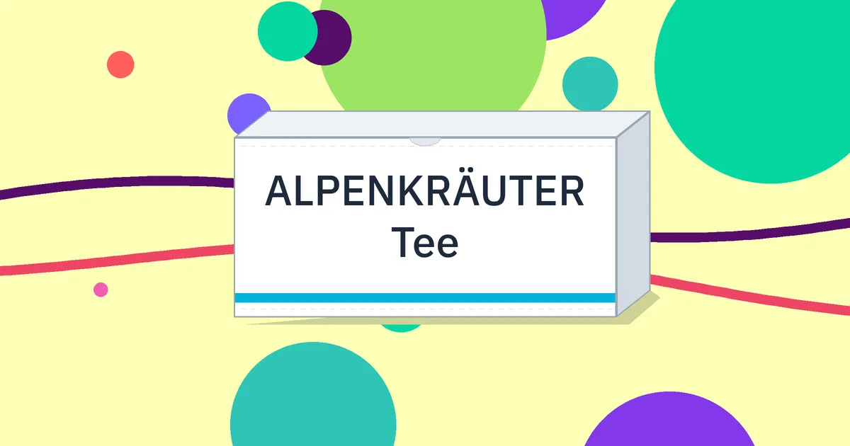 Symbolbild: Packung mit der Aufschrift ALPENKRÄUTER Tee (PZN 00314514) – Verfügbarkeit und Bezug in Apotheken in Frankfurt am Main