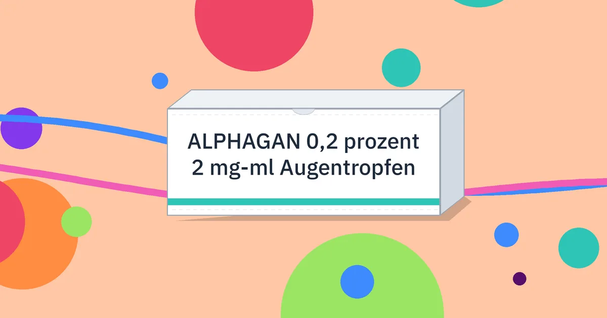 Symbolbild: Packung mit der Aufschrift ALPHAGAN 0,2 prozent 2 mg-ml Augentropfen (PZN 17243942) – Verfügbarkeit und Bezug in Apotheken in Frankfurt am Main