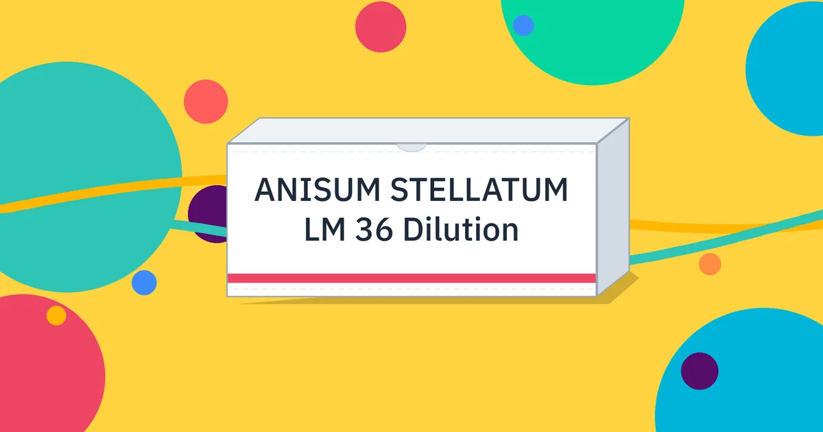 Symbolbild: Packung mit der Aufschrift ANISUM STELLATUM LM 36 Dilution (PZN 13369600) – Verfügbarkeit und Bezug in Apotheken in Frankfurt am Main