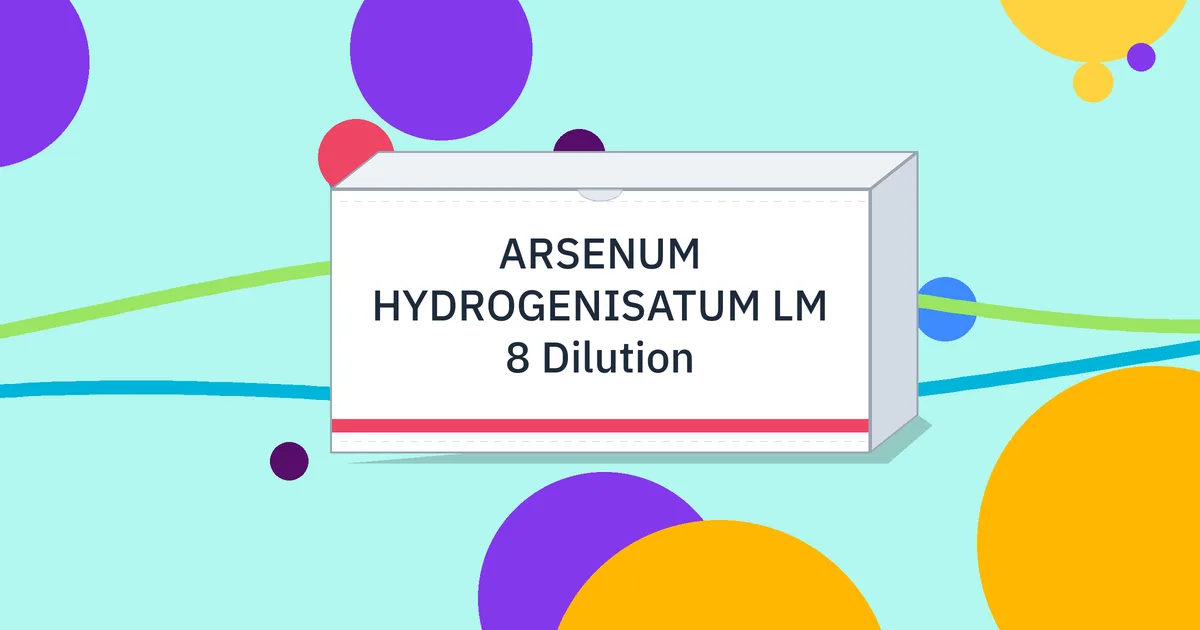Symbolbild: Packung mit der Aufschrift ARSENUM HYDROGENISATUM LM 8 Dilution (PZN 12778383) – Verfügbarkeit und Bezug in Apotheken in Frankfurt am Main