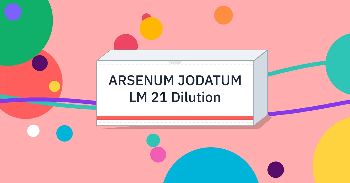 Symbolbild: Packung mit der Aufschrift ARSENUM JODATUM LM 21 Dilution (PZN 12778992) – Verfügbarkeit und Bezug in Apotheken in Frankfurt am Main
