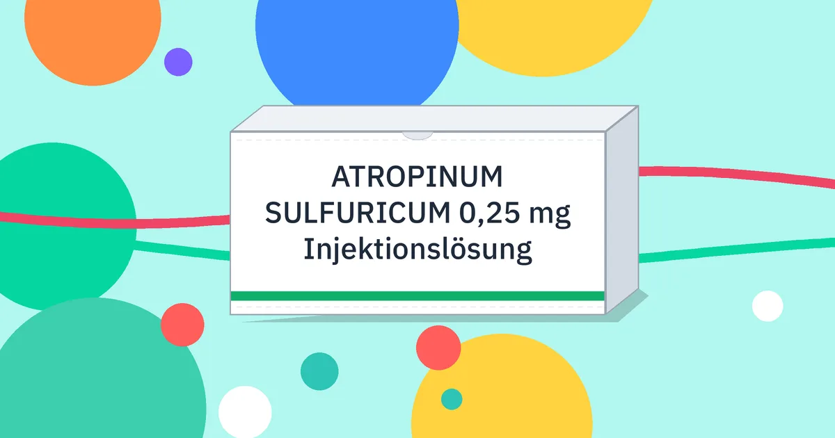 Symbolbild: Packung mit der Aufschrift ATROPINUM SULFURICUM 0,25 mg Injektionslösung (PZN 00085798) – Verfügbarkeit und Bezug in Apotheken in Frankfurt am Main