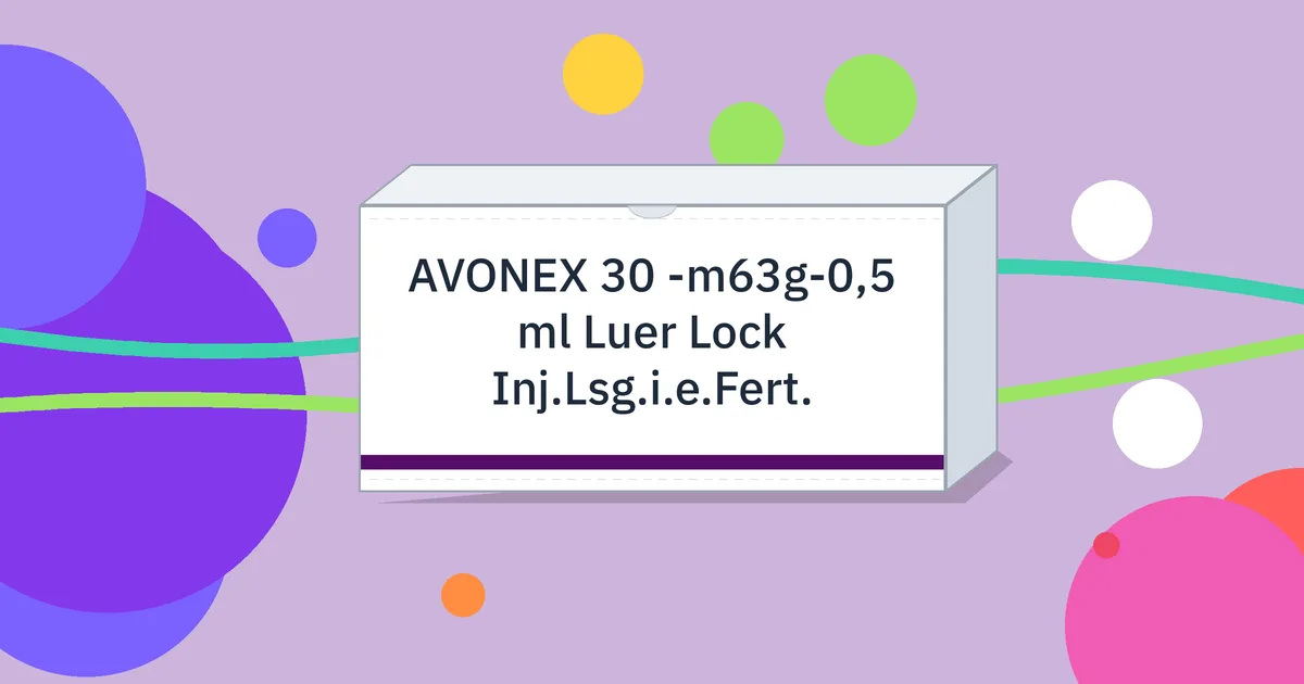 Symbolbild: Packung mit der Aufschrift AVONEX 30 -m63g-0,5 ml Luer Lock Inj.Lsg.i.e.Fert. (PZN 06714829) – Verfügbarkeit und Bezug in Apotheken in Frankfurt am Main