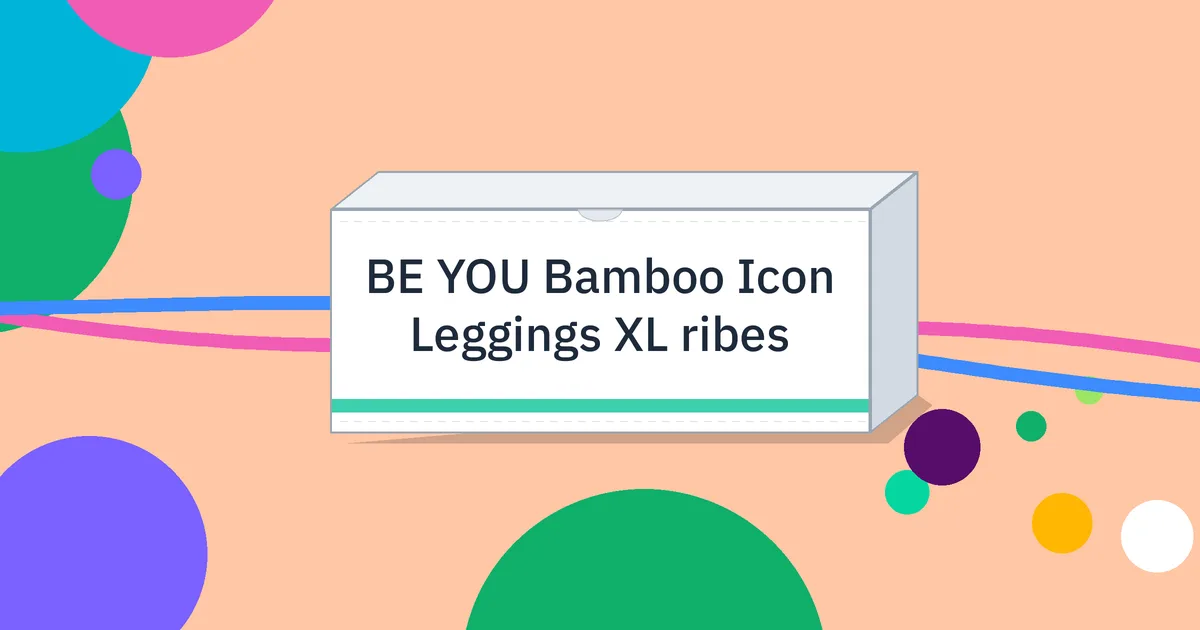 Symbolbild: Packung mit der Aufschrift BE YOU Bamboo Icon Leggings XL ribes (PZN 20289505) – Verfügbarkeit und Bezug in Apotheken in Frankfurt am Main