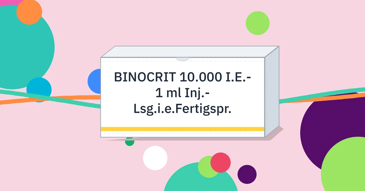Symbolbild: Packung mit der Aufschrift BINOCRIT 10.000 I.E.-1 ml Inj.-Lsg.i.e.Fertigspr. (PZN 17418809) – Verfügbarkeit und Bezug in Apotheken in Frankfurt am Main