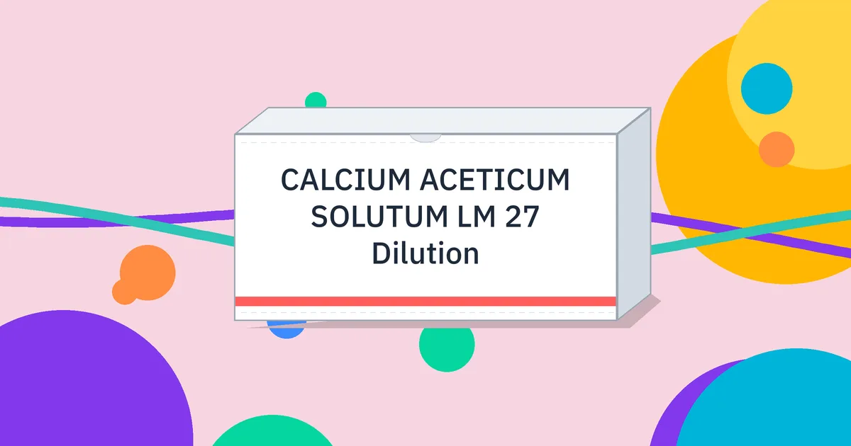Symbolbild: Packung mit der Aufschrift CALCIUM ACETICUM SOLUTUM LM 27 Dilution (PZN 13406850) – Verfügbarkeit und Bezug in Apotheken in Frankfurt am Main