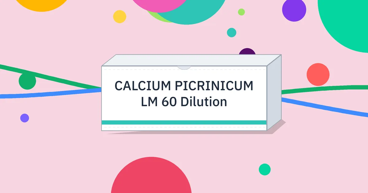 Symbolbild: Packung mit der Aufschrift CALCIUM PICRINICUM LM 60 Dilution (PZN 13410952) – Verfügbarkeit und Bezug in Apotheken in Frankfurt am Main