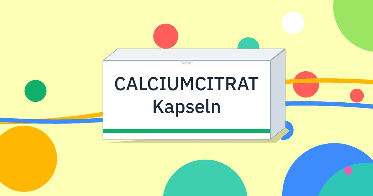 Symbolbild: Packung mit der Aufschrift CALCIUMCITRAT Kapseln (PZN 07559549) – Verfügbarkeit und Bezug in Apotheken in Frankfurt am Main