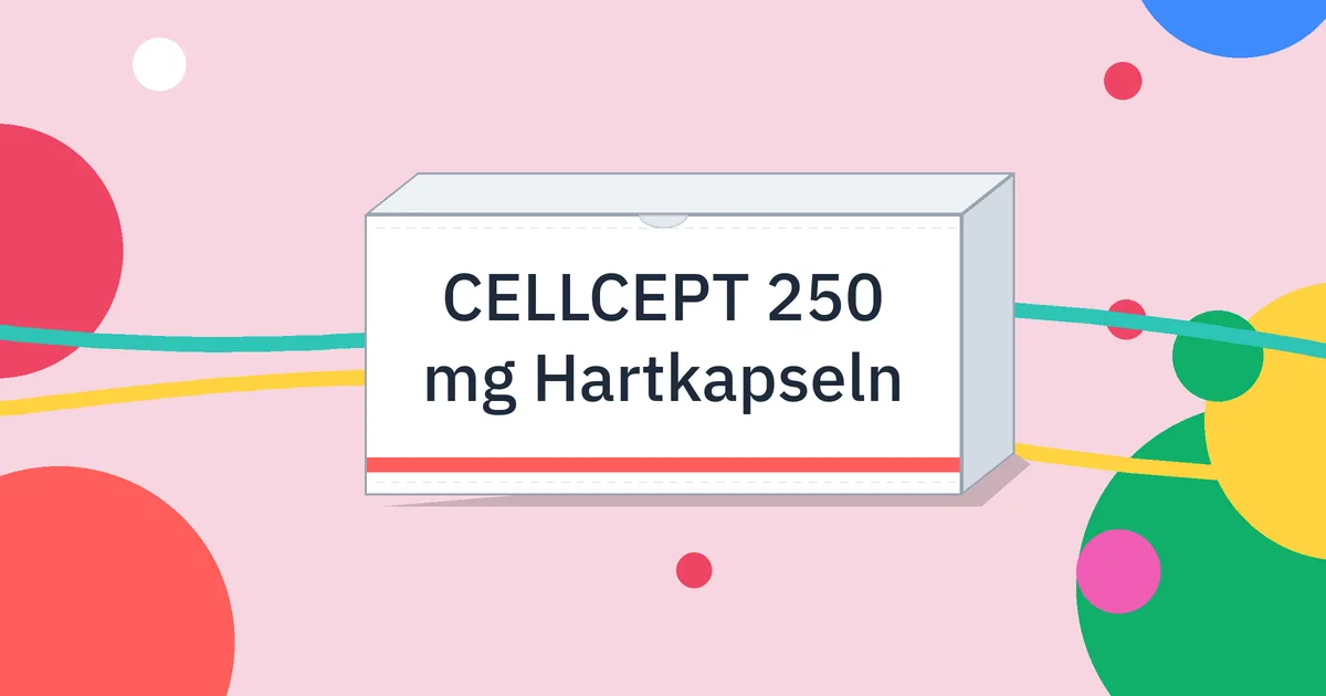 Symbolbild: Packung mit der Aufschrift CELLCEPT 250 mg Hartkapseln (PZN 03512427) – Verfügbarkeit und Bezug in Apotheken in Frankfurt am Main