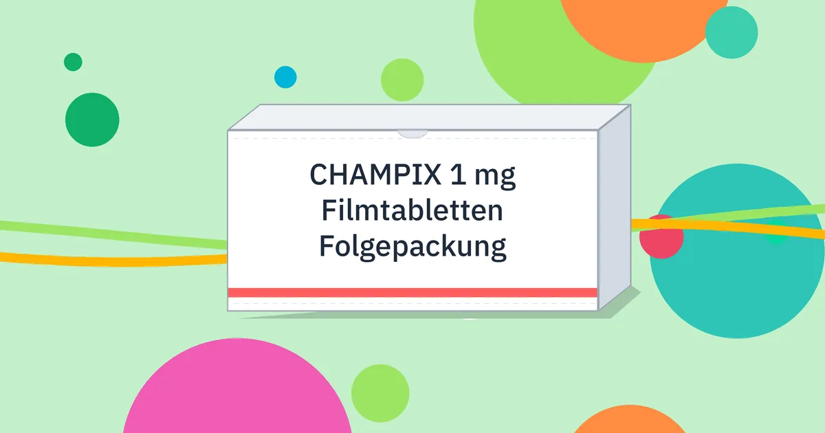 Symbolbild: Packung mit der Aufschrift CHAMPIX 1 mg Filmtabletten Folgepackung (PZN 20132011) – Verfügbarkeit und Bezug in Apotheken in Frankfurt am Main