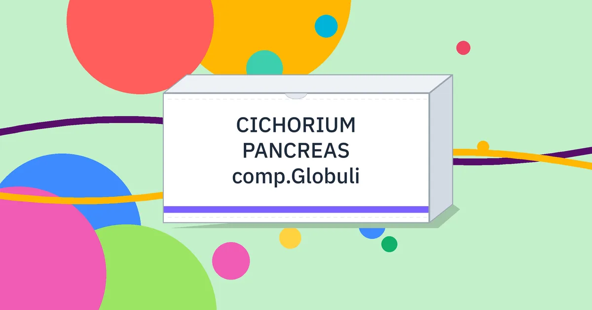 Symbolbild: Packung mit der Aufschrift CICHORIUM PANCREAS comp.Globuli (PZN 08785242) – Verfügbarkeit und Bezug in Apotheken in Frankfurt am Main