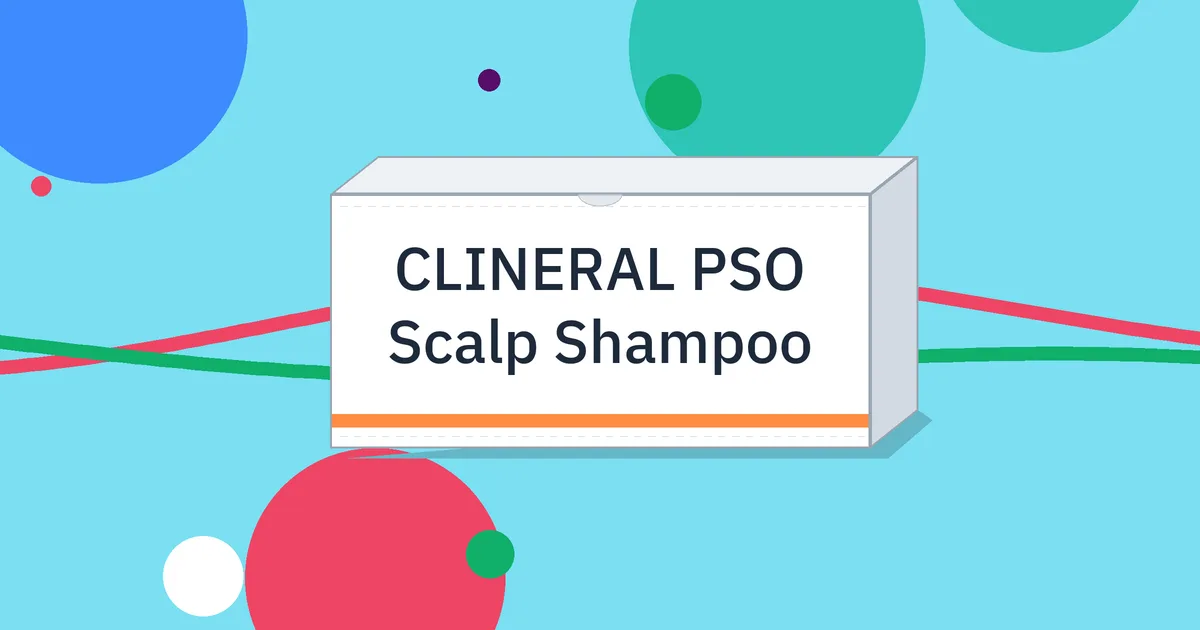 Symbolbild: Packung mit der Aufschrift CLINERAL PSO Scalp Shampoo (PZN 12459956) – Verfügbarkeit und Bezug in Apotheken in Frankfurt am Main