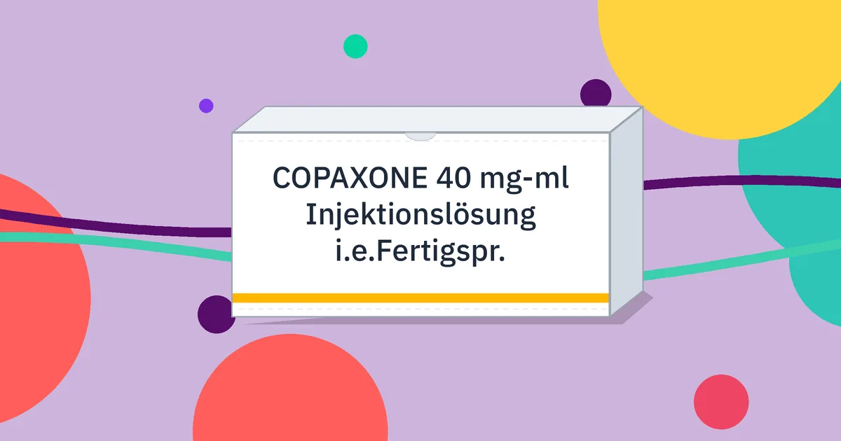 Symbolbild: Packung mit der Aufschrift COPAXONE 40 mg-ml Injektionslösung i.e.Fertigspr. (PZN 15626136) – Verfügbarkeit und Bezug in Apotheken in Frankfurt am Main