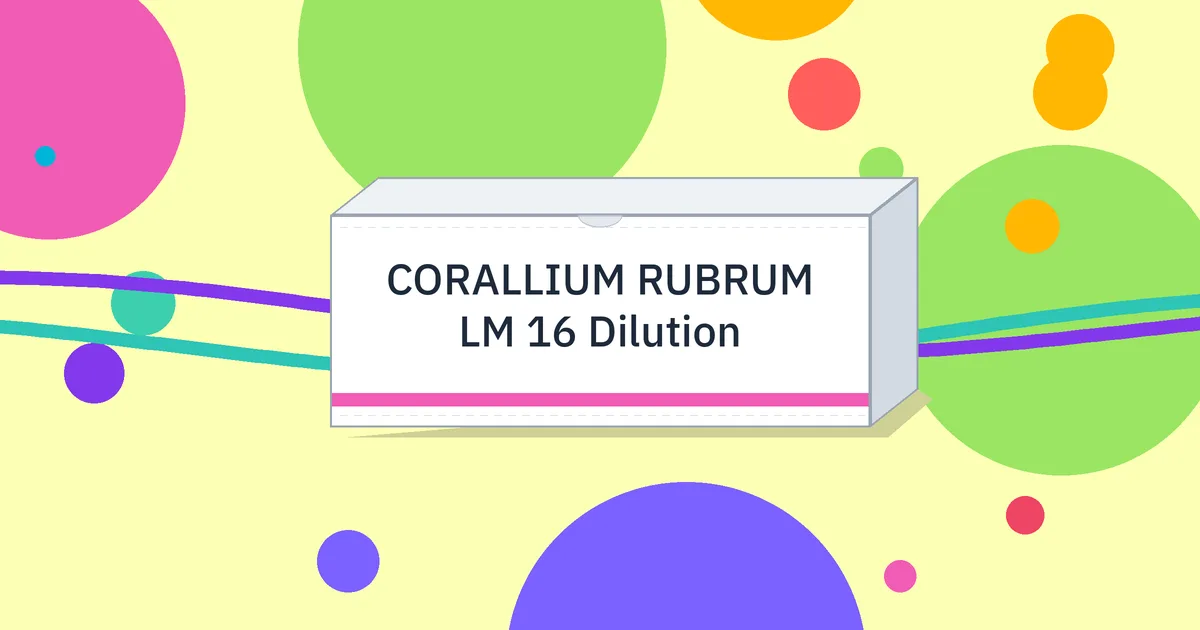 Symbolbild: Packung mit der Aufschrift CORALLIUM RUBRUM LM 16 Dilution (PZN 12834041) – Verfügbarkeit und Bezug in Apotheken in Frankfurt am Main