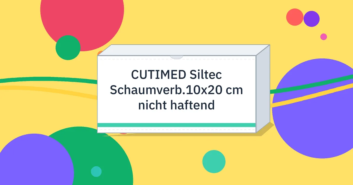 Symbolbild: Packung mit der Aufschrift CUTIMED Siltec Schaumverb.10x20 cm nicht haftend (PZN 18126894) – Verfügbarkeit und Bezug in Apotheken in Frankfurt am Main