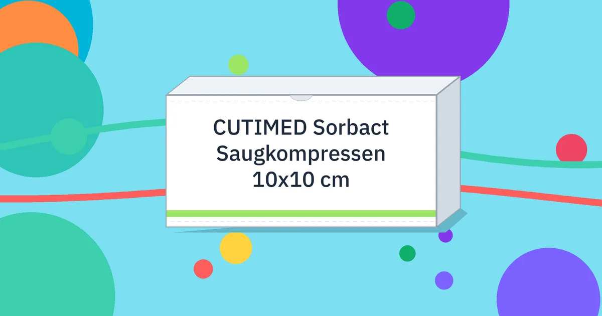 Symbolbild: Packung mit der Aufschrift CUTIMED Sorbact Saugkompressen 10x10 cm (PZN 12596251) – Verfügbarkeit und Bezug in Apotheken in Frankfurt am Main