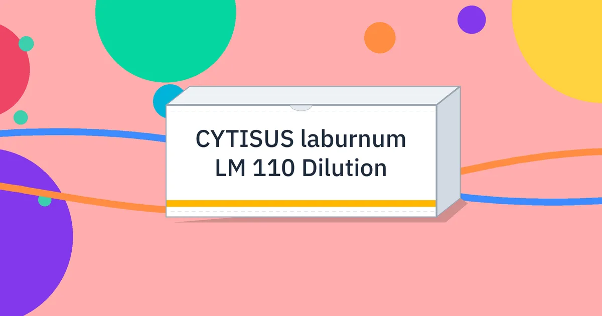 Symbolbild: Packung mit der Aufschrift CYTISUS laburnum LM 110 Dilution (PZN 13460826) – Verfügbarkeit und Bezug in Apotheken in Frankfurt am Main