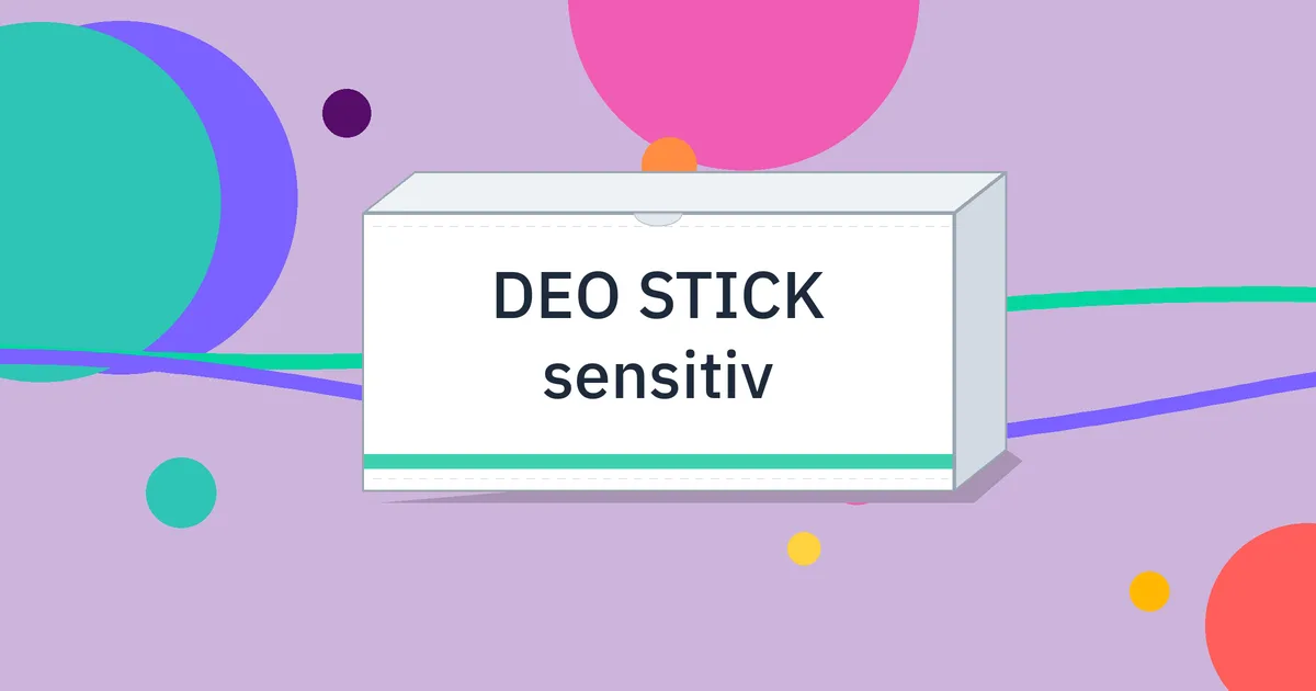 Symbolbild: Packung mit der Aufschrift DEO STICK sensitiv (PZN 15884387) – Verfügbarkeit und Bezug in Apotheken in Frankfurt am Main