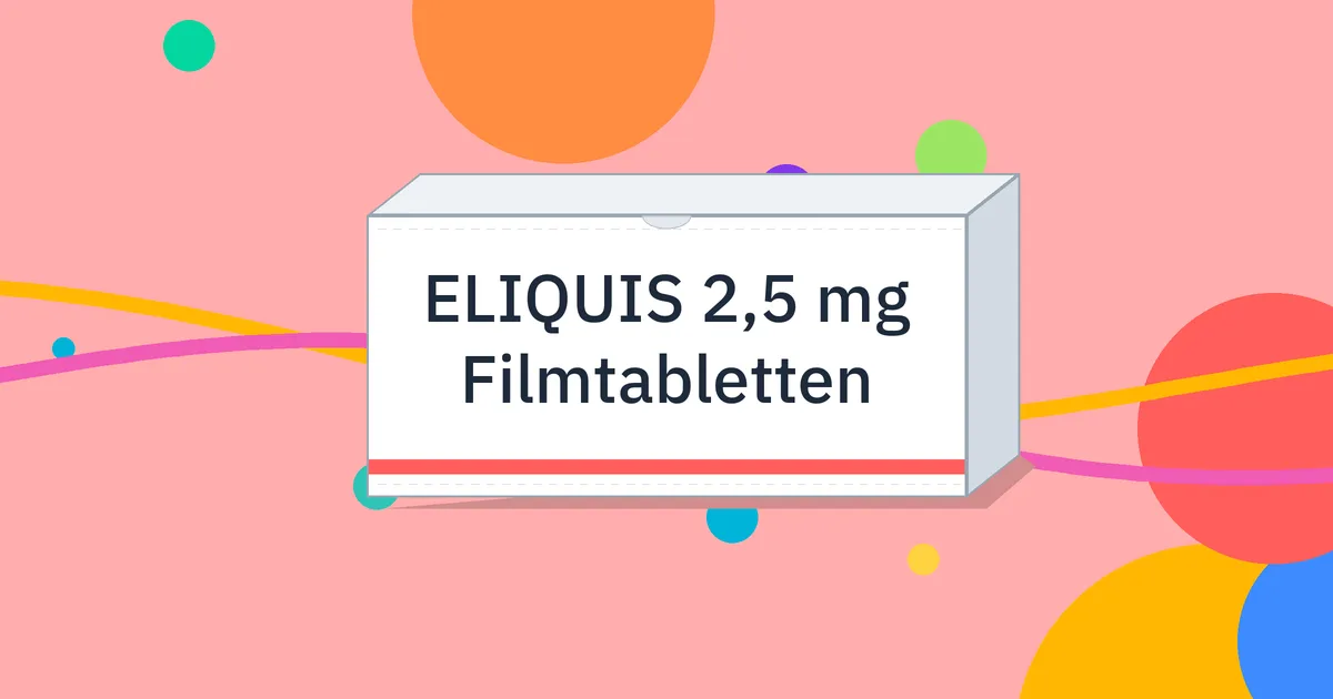 Symbolbild: Packung mit der Aufschrift ELIQUIS 2,5 mg Filmtabletten (PZN 11174878) – Verfügbarkeit und Bezug in Apotheken in Frankfurt am Main