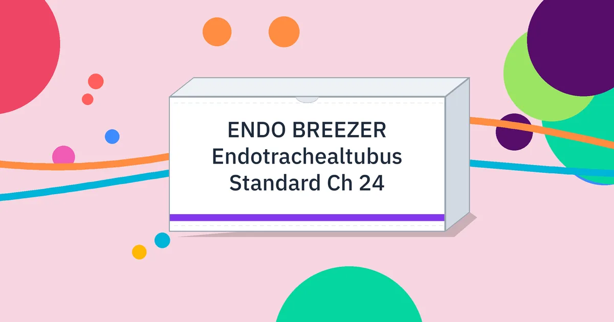 Symbolbild: Packung mit der Aufschrift ENDO BREEZER Endotrachealtubus Standard Ch 24 (PZN 16783694) – Verfügbarkeit und Bezug in Apotheken in Frankfurt am Main