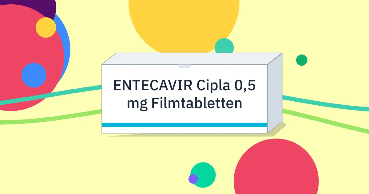 Symbolbild: Packung mit der Aufschrift ENTECAVIR Cipla 0,5 mg Filmtabletten (PZN 11715162) – Verfügbarkeit und Bezug in Apotheken in Frankfurt am Main