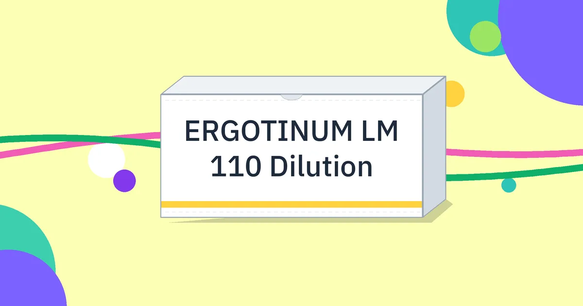 Symbolbild: Packung mit der Aufschrift ERGOTINUM LM 110 Dilution (PZN 13477502) – Verfügbarkeit und Bezug in Apotheken in Frankfurt am Main