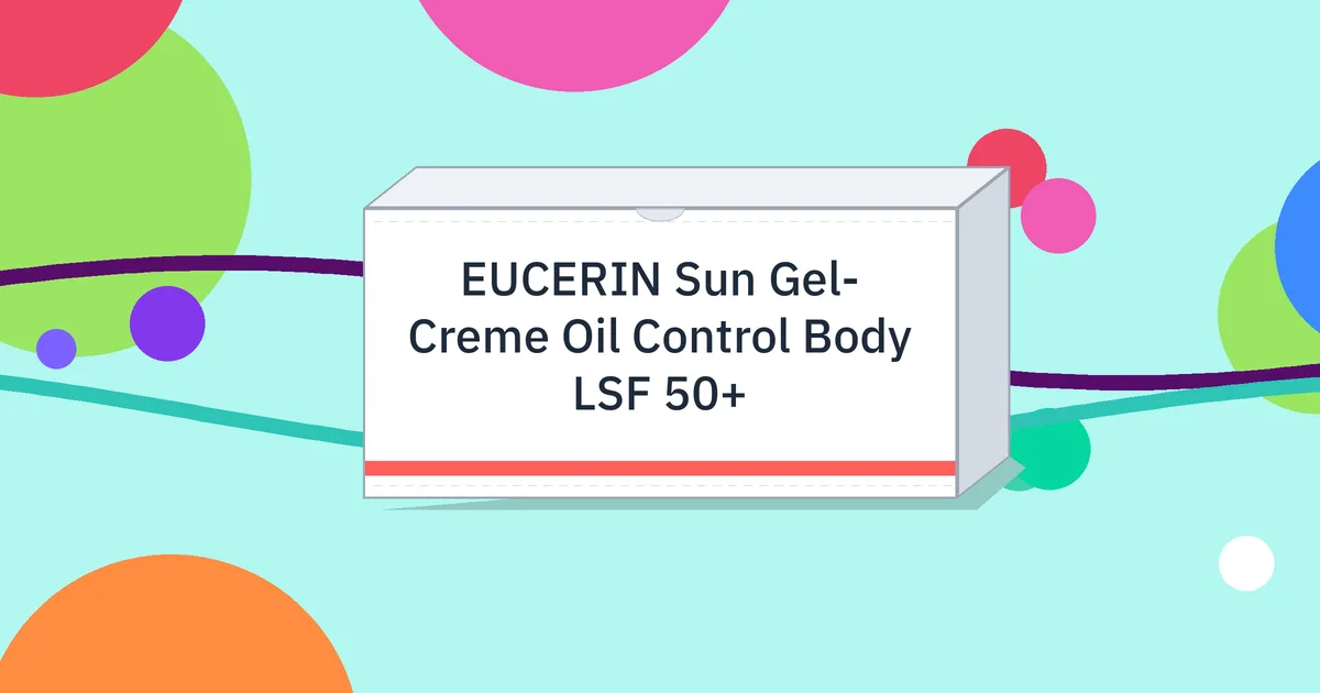 Symbolbild: Packung mit der Aufschrift EUCERIN Sun Gel-Creme Oil Control Body LSF 50+ (PZN 16015570) – Verfügbarkeit und Bezug in Apotheken in Frankfurt am Main