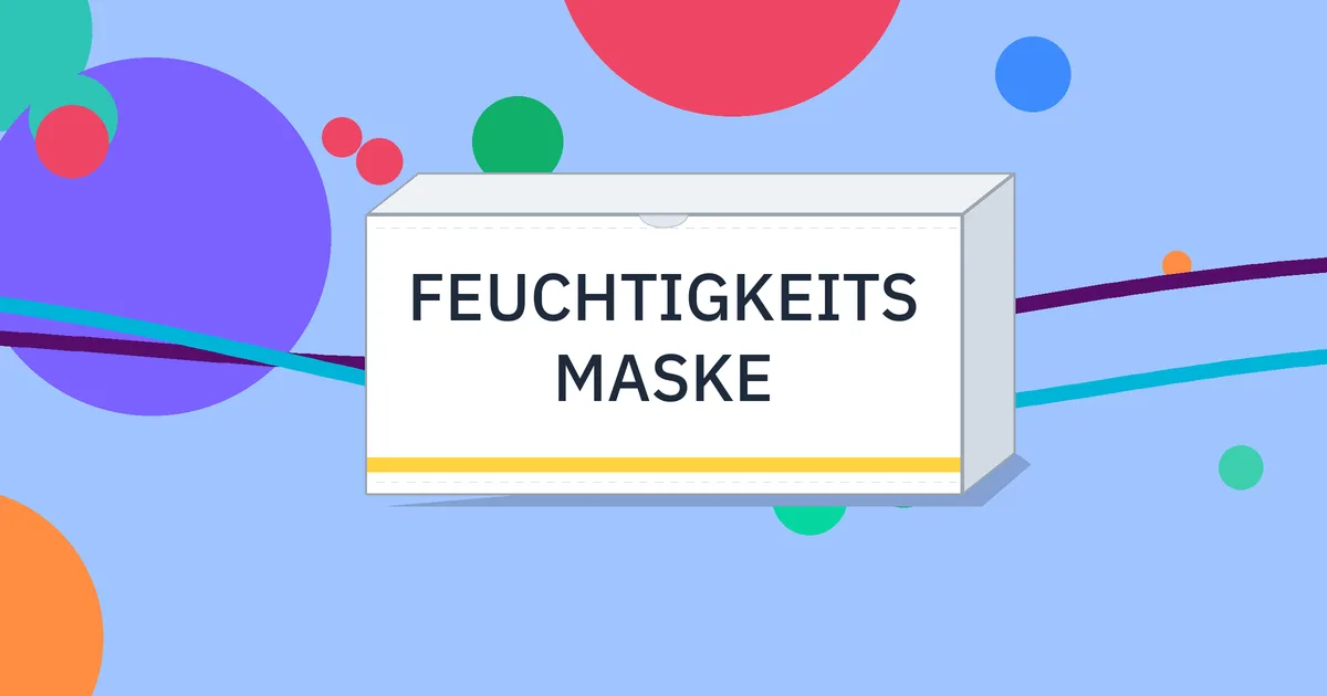 Symbolbild: Packung mit der Aufschrift FEUCHTIGKEITS MASKE (PZN 10830323) – Verfügbarkeit und Bezug in Apotheken in Frankfurt am Main