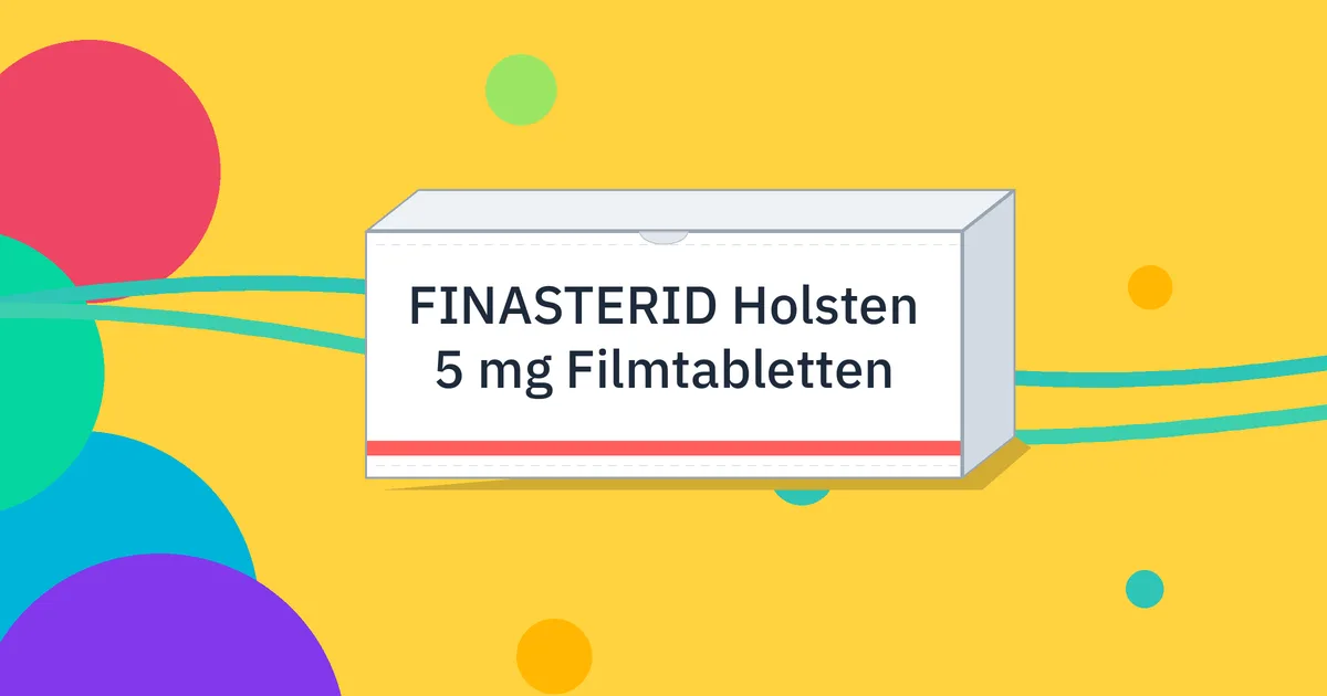 Symbolbild: Packung mit der Aufschrift FINASTERID Holsten 5 mg Filmtabletten (PZN 15375875) – Verfügbarkeit und Bezug in Apotheken in Frankfurt am Main