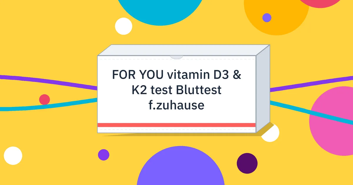 Symbolbild: Packung mit der Aufschrift FOR YOU vitamin D3 & K2 test Bluttest f.zuhause (PZN 18047433) – Verfügbarkeit und Bezug in Apotheken in Frankfurt am Main