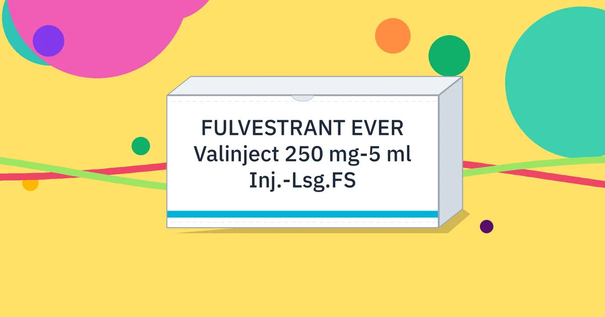 Symbolbild: Packung mit der Aufschrift FULVESTRANT EVER Valinject 250 mg-5 ml Inj.-Lsg.FS (PZN 17851742) – Verfügbarkeit und Bezug in Apotheken in Frankfurt am Main