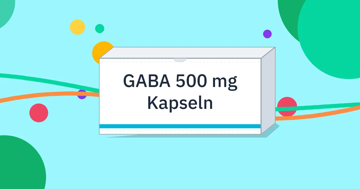 Symbolbild: Packung mit der Aufschrift GABA 500 mg Kapseln (PZN 17178819) – Verfügbarkeit und Bezug in Apotheken in Frankfurt am Main