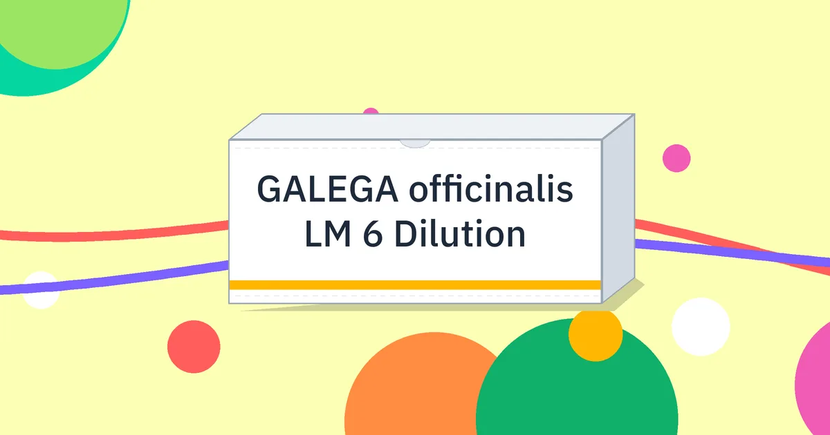 Symbolbild: Packung mit der Aufschrift GALEGA officinalis LM 6 Dilution (PZN 13495670) – Verfügbarkeit und Bezug in Apotheken in Frankfurt am Main