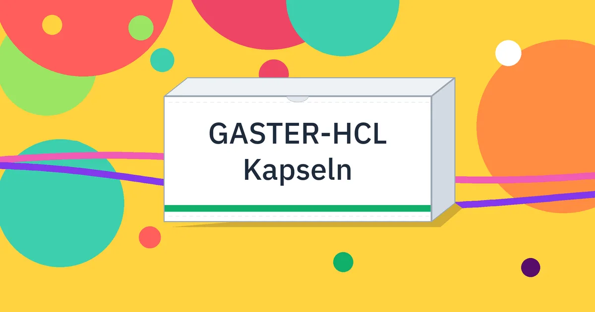 Symbolbild: Packung mit der Aufschrift GASTER-HCL Kapseln (PZN 15782988) – Verfügbarkeit und Bezug in Apotheken in Frankfurt am Main