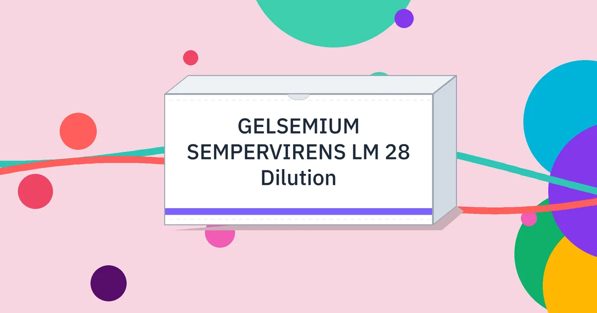 Symbolbild: Packung mit der Aufschrift GELSEMIUM SEMPERVIRENS LM 28 Dilution (PZN 12875927) – Verfügbarkeit und Bezug in Apotheken in Frankfurt am Main