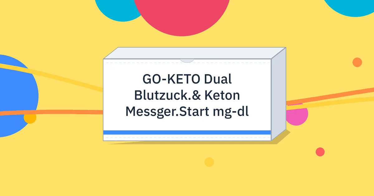 Symbolbild: Packung mit der Aufschrift GO-KETO Dual Blutzuck.& Keton Messger.Start mg-dl (PZN 16914593) – Verfügbarkeit und Bezug in Apotheken in Frankfurt am Main