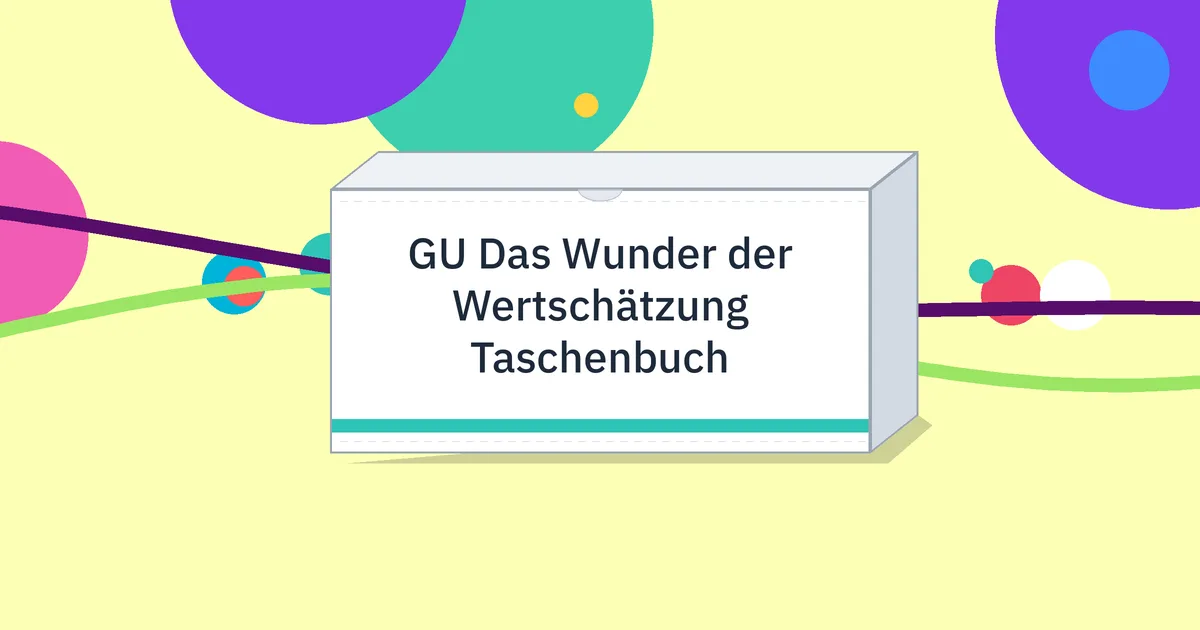 Symbolbild: Packung mit der Aufschrift GU Das Wunder der Wertschätzung Taschenbuch (PZN 17823711) – Verfügbarkeit und Bezug in Apotheken in Frankfurt am Main