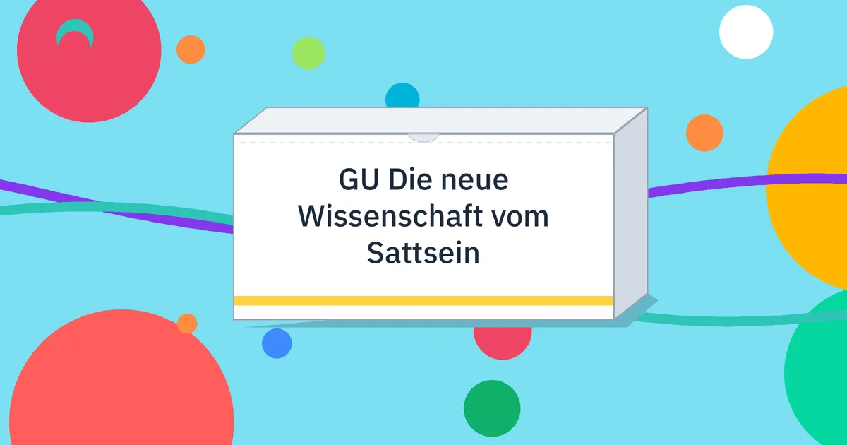 Symbolbild: Packung mit der Aufschrift GU Die neue Wissenschaft vom Sattsein (PZN 20274426) – Verfügbarkeit und Bezug in Apotheken in Frankfurt am Main
