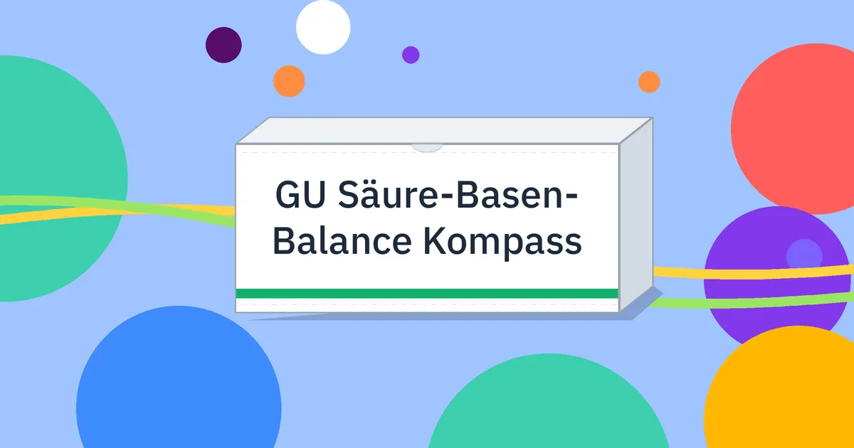 Symbolbild: Packung mit der Aufschrift GU Säure-Basen-Balance Kompass (PZN 11600826) – Verfügbarkeit und Bezug in Apotheken in Frankfurt am Main