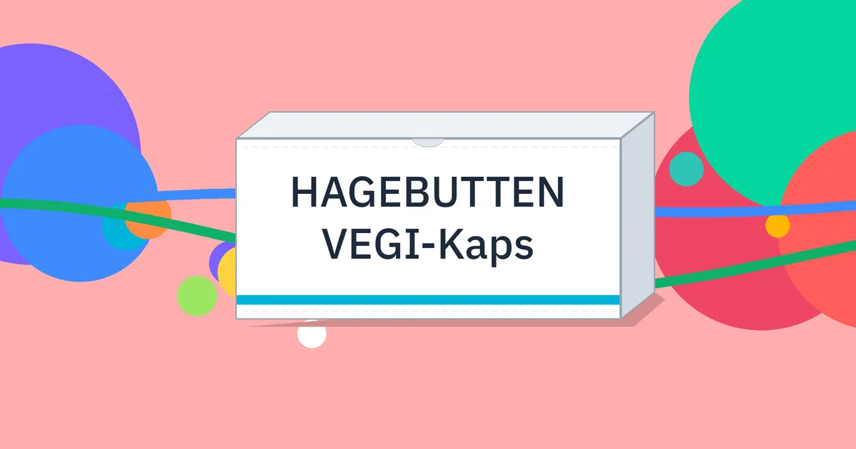 Symbolbild: Packung mit der Aufschrift HAGEBUTTEN VEGI-Kaps (PZN 13982045) – Verfügbarkeit und Bezug in Apotheken in Frankfurt am Main